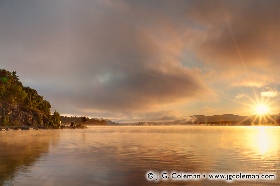 Sunrise over Bomoseen – J. G. Coleman Photography