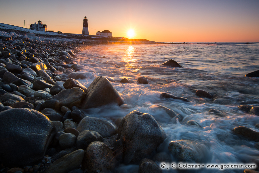 Dawn at the Point Judith Lighthouse – J. G. Coleman Photography